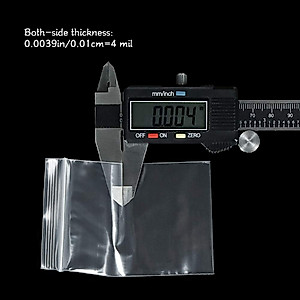 Small Clear Plastic Zip Lock Jewelry Bags 2 Mil 300pcs, 2 x 3 inch Resealable Ziplock Storage Baggies for Travel Earring Beads Daily Pills