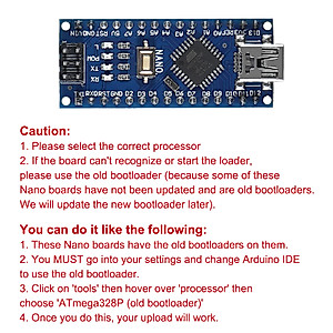 AITIAO 4Pcs for Nano V3.0 ATmega328P Module CH340G 5V 16M Mini USB Micro Controller Development Board with PIN Headers(Without USB Cable)