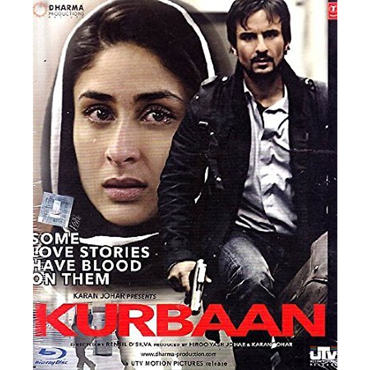 Kurbaan (New Single Disc Blu-Ray, Hindi Language, With English Subtitles, Released By UTV)