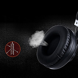 Somic G932 USB PC Gaming Headset 7.1 Virtual Surround Sound,Over Ear Computer Gaming Headphones with LED Lighting and Retractable Microphone