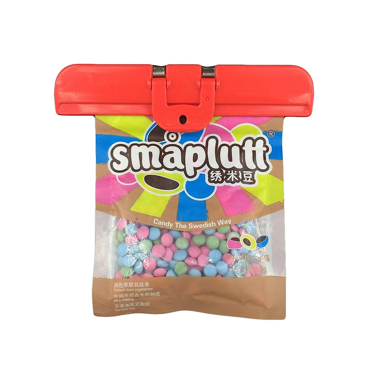 Aiboco Large Food Bag Clips, Air Tight Sealing, Collapsible Grips Easy for Storage, Heavy Duty Assorted Seal Chip Bag Clip with Hole To Hang, 2 Pack