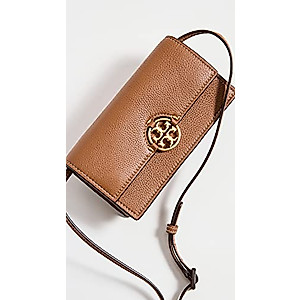 Tory Burch Women's Miller Wallet Crossbody, Light Umber, Brown, Tan, One Size