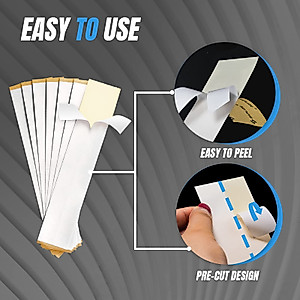 SAPLIZE Golf Grip Tape 2" x 10" Solvent Activated Double Sided Adhesive Strips for Regripping Golf Clubs Wood Hybrid Iron Wedge Putter, 30 Strips