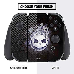 Skinit Decal Gaming Skin Compatible with Nintendo Switch Bundle - Officially Licensed Disney The Nightmare Before Christmas Jack Skellington Face Art Design