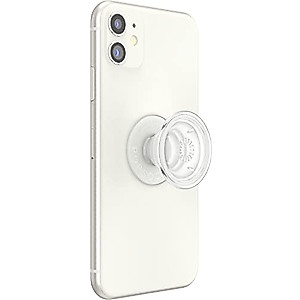 PopSockets Plant-Based Phone Grip with Expanding Kickstand, Eco-Friendly PopSockets for Phone - Clear