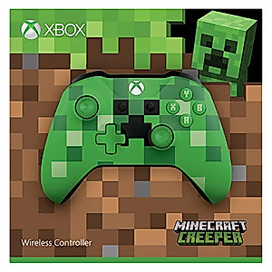 Xbox Wireless Controller/ PC Computer - Minecraft Creeper Green Special Limited Edition