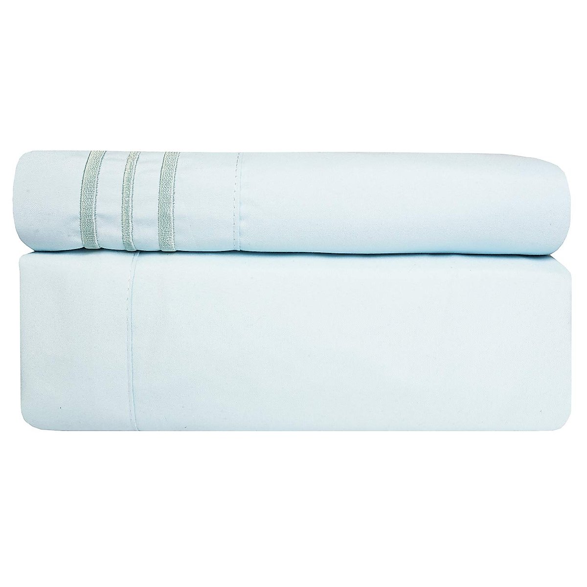 Full Size Sheet Sets - Breathable Luxury Sheets with Full Elastic & Secure Corner Straps Built In - 1800 Supreme Collection Extra Soft Deep Pocket Bedding Set, Sheet Set, Full, Light Blue