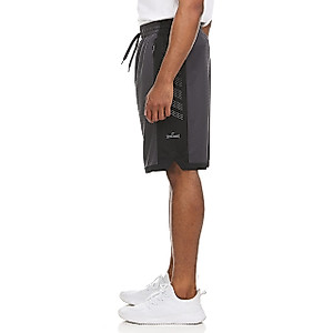 Spalding Mens Guard Performance Basketball Short, Gravel, L
