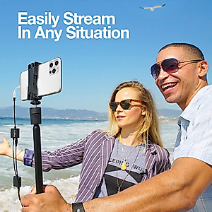 IK Multimedia iRig Mic Lav Lapel Microphone, omnidirectional Condenser lavalier Microphone with 1/8" TRRS Jack, Headphone Out and Daisy-Chaining for iPhone, iPad, Android, Mac, PC