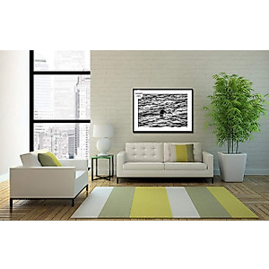 Swimming Loon on Water Bird Photography Unframed Black and White Print Nature Photo Silver Gray Wall Art Monochrome Home Decor