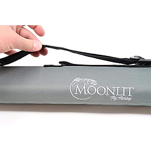 6wt Moonlit Lunar S-Glass Fiberglass Fly Fishing Rod (8' 2", 4 Piece, Orange)