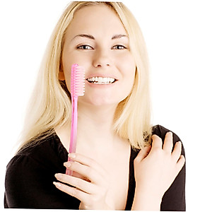 6Pcs Manual Toothbrushes Premium Hard Bristles Toothbrush for Adult Teeth Stain Cleaning Toothbrush White Teeth Toothbrush