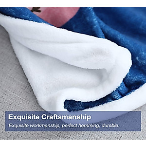 Moon Throw Blanket, I Love You to The Moon and Back Blanket Cute Cartoon Celestial Stars Throw Blanket Super Soft Gifts Throw for Kids and Adults (47" x 60")