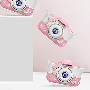 Ruiqas Camera Toy Dual Lens Selfie Camera 1080P HD Digital Video Camera with 32GB TF Card Birthday Gifts for