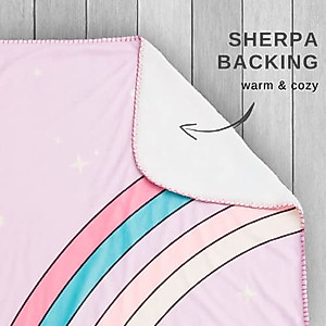 Franco Squishmallows Soft Premium Plush Sherpa Blanket Throw, 46 in x 60 in, (Official Squishmallows Product)