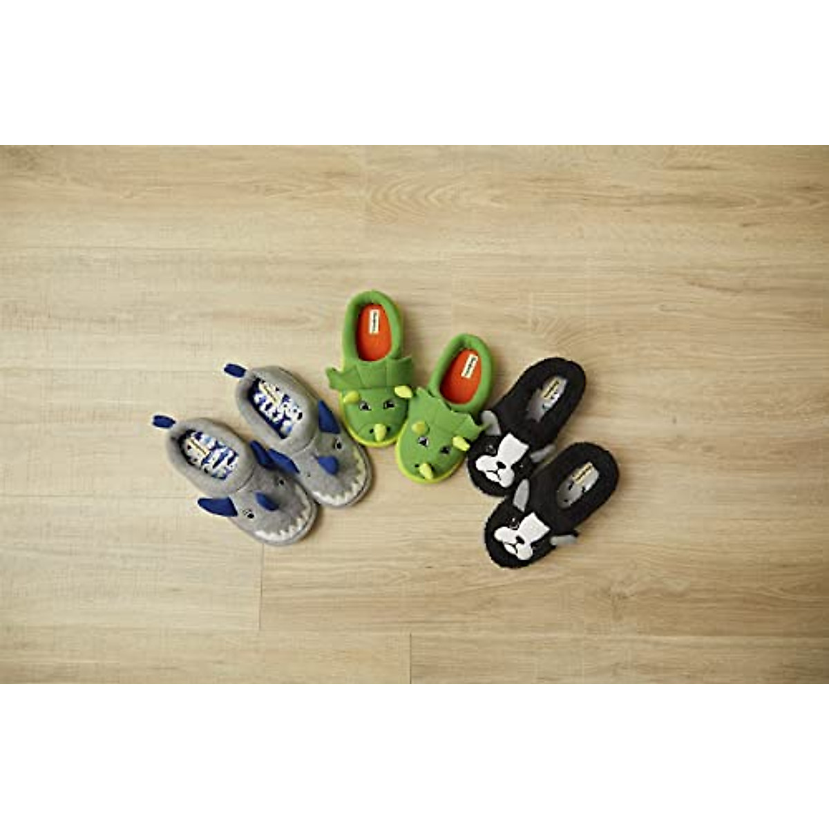 Dearfoams Easter Basket Stuffers Gifts for Kids Washable Animal Critter Slippers, Dog, 2-3 Big Kid