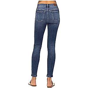 Judy Blue Handsand Mid Rise Skinny (27) Blue