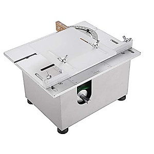 BACHIN Upgrade Version Table Saw Mini Precision Saws DIY Wood Working Lathe Polisher Drilling Machine for Handmade Wooden Model Crafts, Printed Circuit Board Cutting