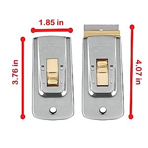 WEUPE Razor Blade Scraper Tools (Set of 2), Window Scraper, Glass Cooktop Scraper & Paint Scraper, Car Decal, Sticker and Glue Remover Razor Holder with 10 Replaceable Single Edge Blades