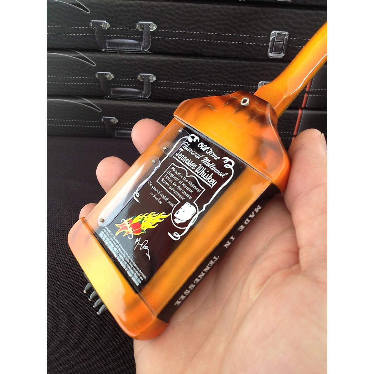 Officially Licensed Michael Anthony Jack Daniels JD Bass Mini Guitar