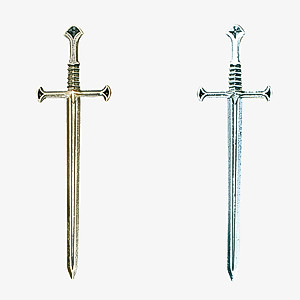 Movie Game Theme Party Holy Communion Cake Topper Alloy Paladin Cross Long Sword Anime Peripheral Game Accessories Bronze 10Pcs and White Silver 10Pcs Cupcake Decoration 20Pcs