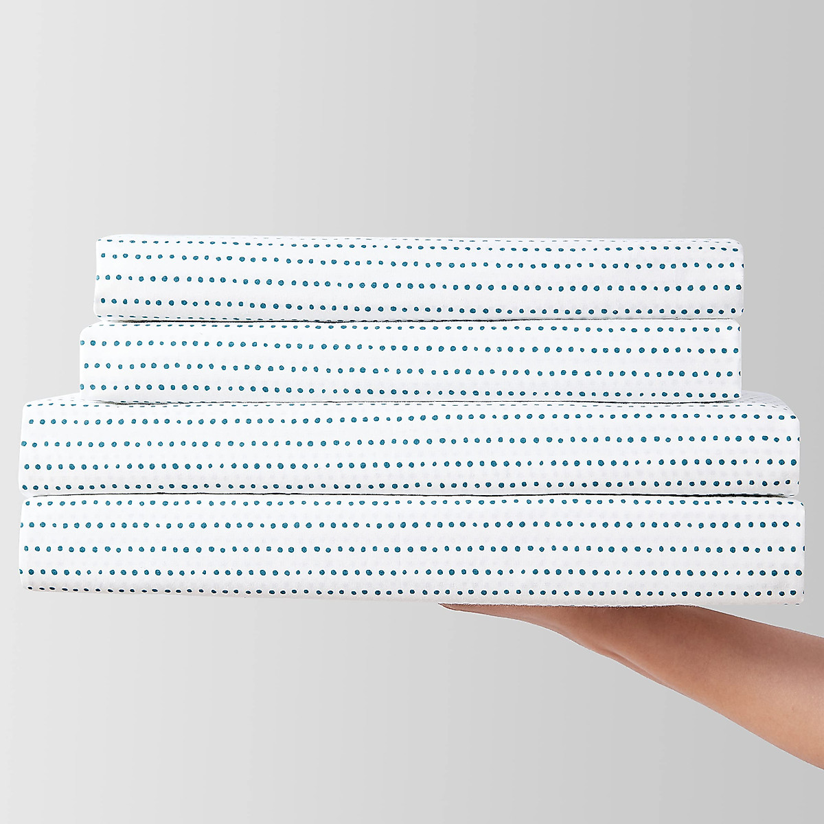 City Scene - Full Sized Sheets, Cotton Percale Bedding, Crisp & Cooling Home Decor (Radius, Full)