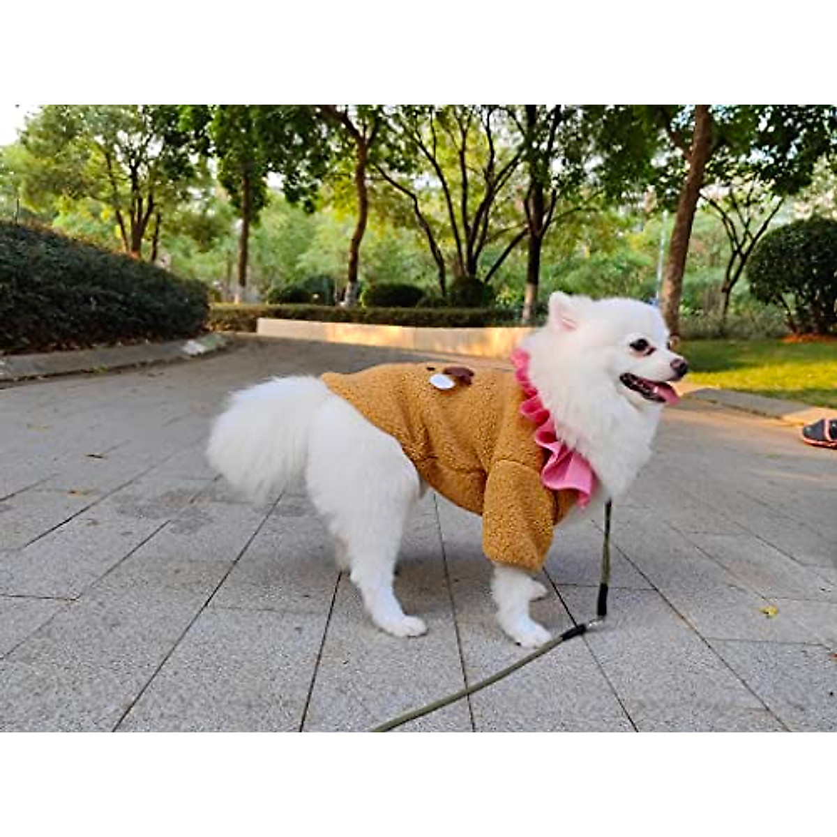 YiQ RiC Christmas Dog Clothes Dog Christmas Jacket Dog Cold Weather Coats New Year Clothes for Dog Pet Shirt Cat Shirt Breathable Puppy Vest Printed Snowman Reindeer Santa Claus Soft Outfit
