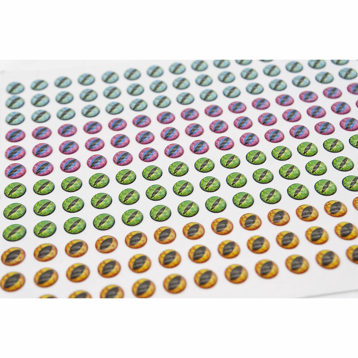 8mm 168pcs 3D Lure Eye Self Stick Lizard Reptile Eye Fly Tying Variety 3mm4mm5mm6mm7mm8mm Holographic Lure Eye Fly Tying, Jigs, Crafts