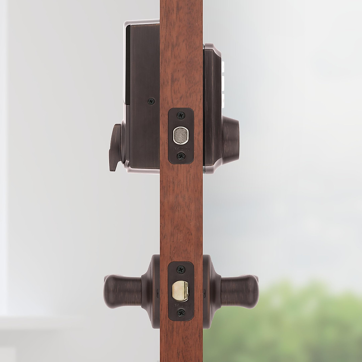 Kwikset Home Connect 620 Smart Lock Deadbolt with Z-Wave Technology, Works with Ring Alarm, Samsung Smartthings and More, Z-Wave Hub Required, Traditional Design in Venetian Bronze