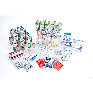 UniShield Restaurant Metal First Aid Cabinet, Wall Mountable (Class A with Tablets, Refills | Without Cabinet)