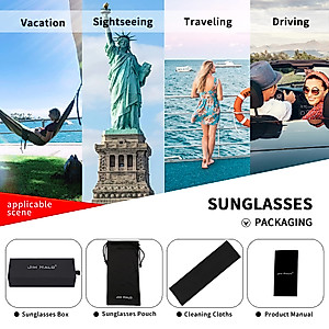 JIM HALO Retro Square Aviator Sunglasses Premium Glass Lens Flat Metal Eyewear Men Women (Black/Grey)