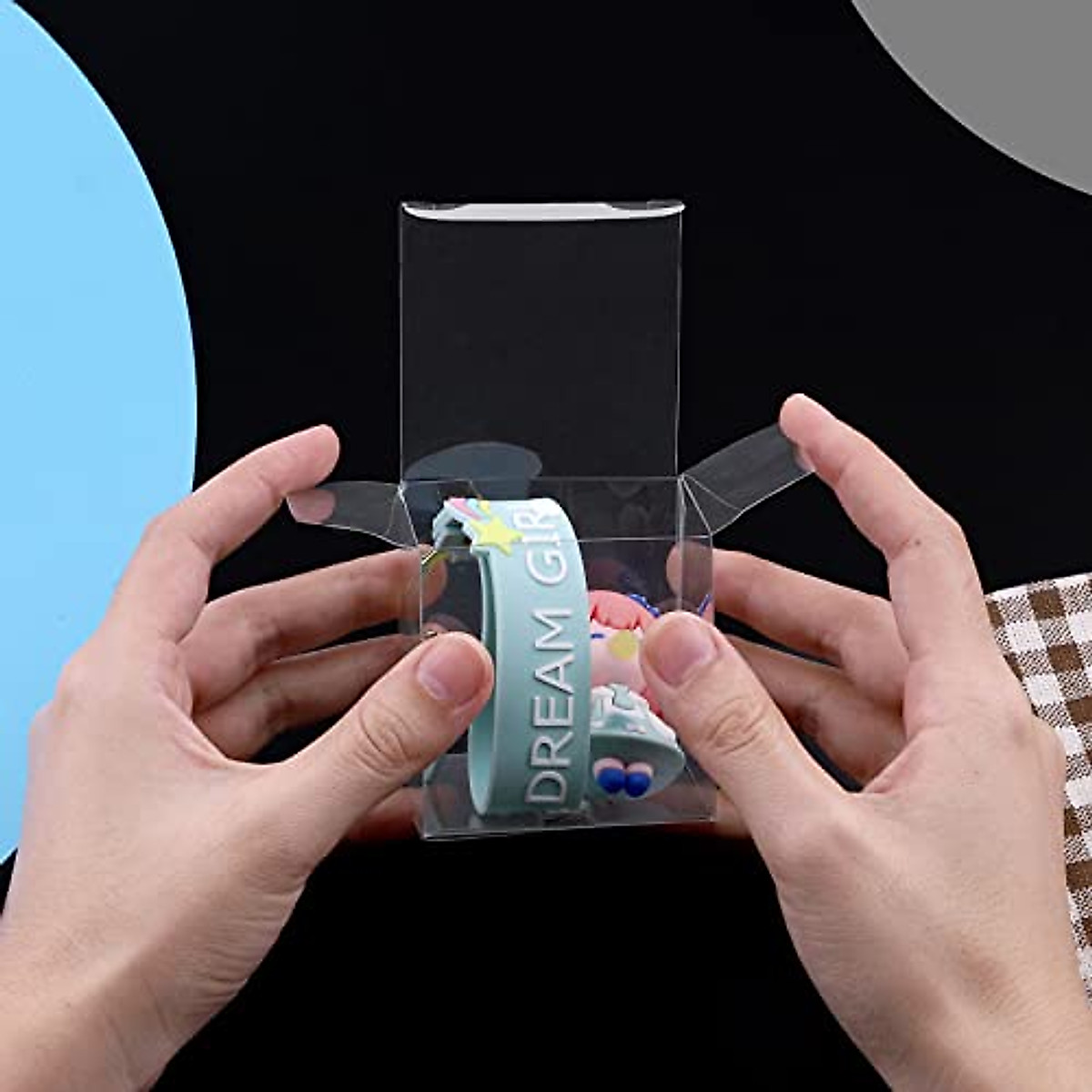 Tanstic 30Pcs Plastic Clear Favor Boxes for Gifts, 3 Sizes Clear Gift Boxes Transparent Cube Boxes Candy Gift Box Plastic Gift Boxes for Dessert Candy (2.3x2.3x2.3 inch, 3.1x3.1x3.1 inch, 4x4x4 inch)