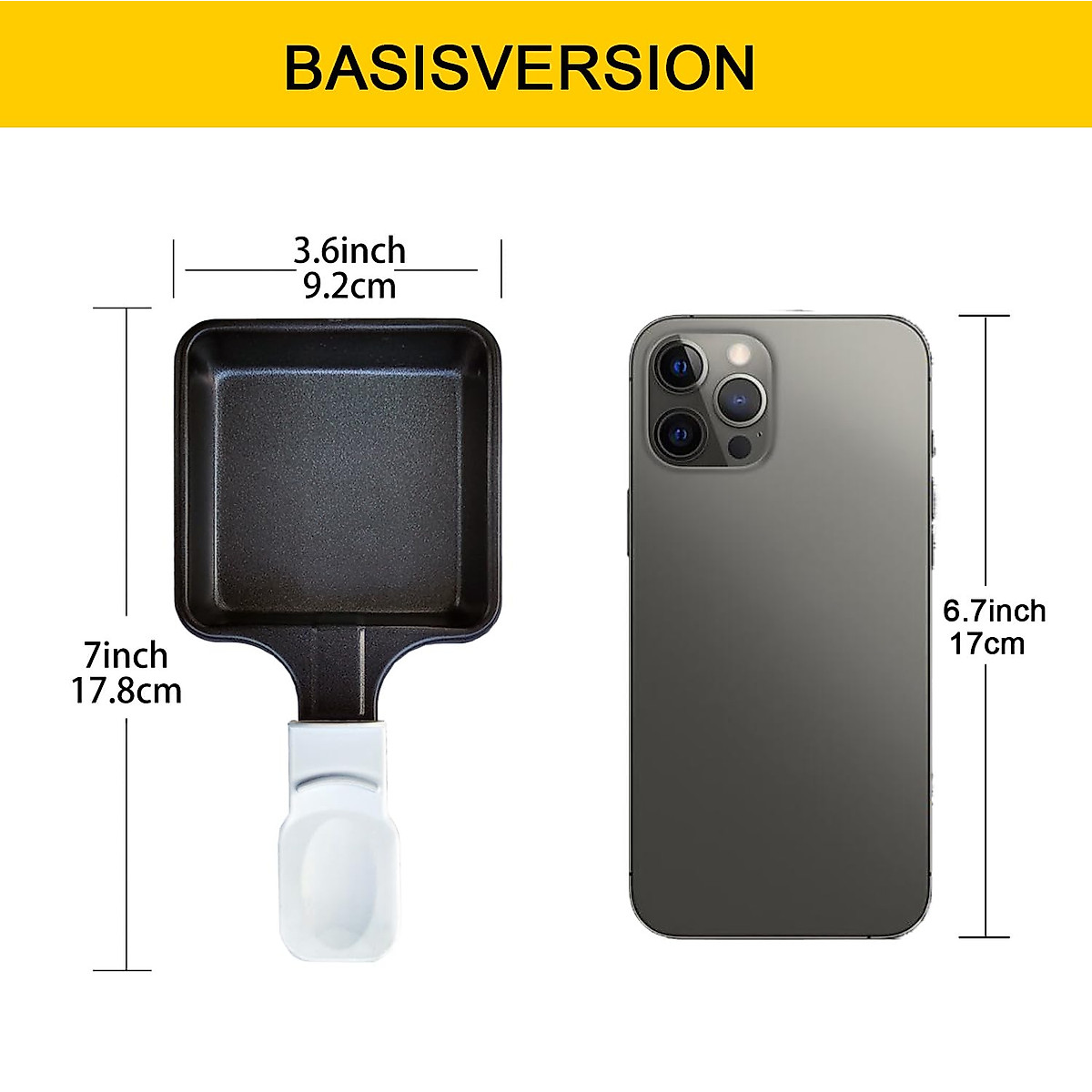 Non-Stick Coated Mini Iron Grill Cheese Pan Melting Accessories for Raclettes Replacement trays Raclette Dishes Mini Raclette pans,Square Shape(4PCS White color)