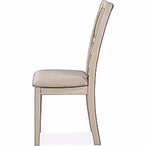 New Classic Furniture Mitchell 5-Piece Dining Set with 1 Table and 4 Chairs, Bisque/Brown