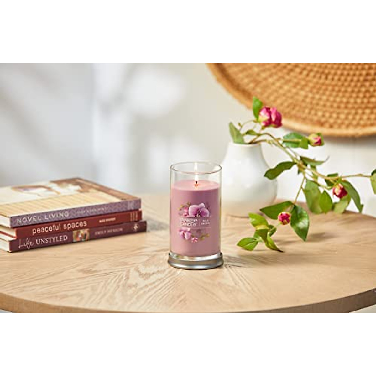 Yankee Candle Wild Orchid Signature Medium Pillar Candle, 14.25oz