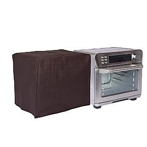 PERFECT DUST COVER, Brown Cotton Cover Compatible with Emeril Lagasse Power Air Fryer 360 Model S∙AFO-001 Toaster Oven Standard Size, Double Stitched and Waterproof Cover by The