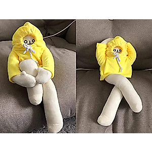 helegeSONG Plush Banana Man Toy Stuffed Doll with Magnet Funny Man Doll Decompression Toy Birthday,Multicolor