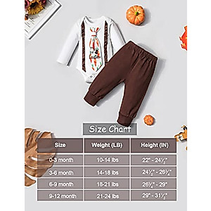 Baby Boy Easter Outfit 6-9 Months, Easter Baby Boy Outfit Suspender Long Sleeve Romper Pant Sets My First Easter Baby Boy Outfit Baby Easter Outfit Boy