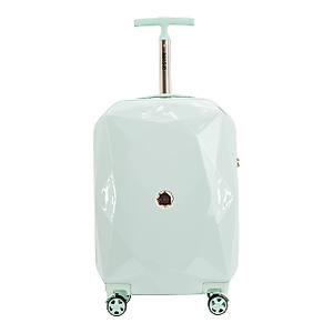 kensie Women's 3D Gemstone TSA Lock Hardside Spinner Luggage,Lightweight, Expandable, Telescoping Handles, TSA-Approved, Wheels, Mint, 28 Inches, 20 Inches