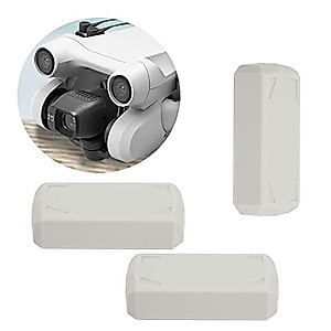 Focket Drone Battery Dust Cover, Drone Battery Port Protective Cover TPU for Anticollision (Grey)