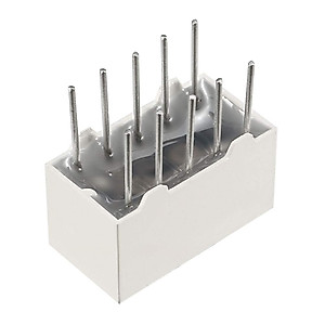 uxcell Common Anode 10 Pin 1 Bit 7 Segment Display 0.55 x 0.3 x 0.33 Inch 0.35" Red LED Display Digital Tube 10pcs