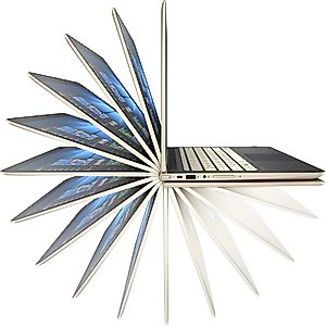 HP 2016 X360 Touchscreen 13.3-inch FHD 1920 x 1080 2-in-1 Convertible Laptop (Intel Core i5-6200U, 8GB RAM, 128GB SSD, HDMI, IPS, Backlit Keyboard, Bluetooth, 802.11ac, Win10- Modern Gold)