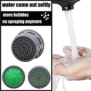 4.5 GPM Flow Retrictor Insert Faucet Aerators ，Faucet Replacement Parts Bathroom 4 Pack, Standard Size Faucet Aerator