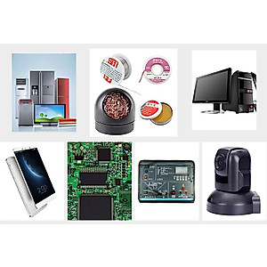 4-in-1 welding tool set, soldering iron tip cleaner + 0.6mm solder wire (1.76 oz / 50 g) + Rosin Solder Flux Paste (0.35 oz / 10 g), no-clean soldering core (2.0mm, 29.5 inches)