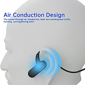 Open Ear Headphones, Bluetooth Headphones with Mp3 Player Included 8 GB Memory, Earbuds with Bluetooth Wireless Headphones, Cordless Sports Earbuds Sweatproof for Working Running Driving