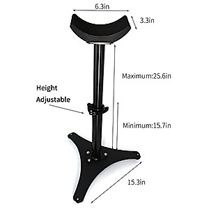 homcare Metal Hoof Stand with Adjustable Height Hoof Jack Farrier Stand Horse Hoof Stand Black