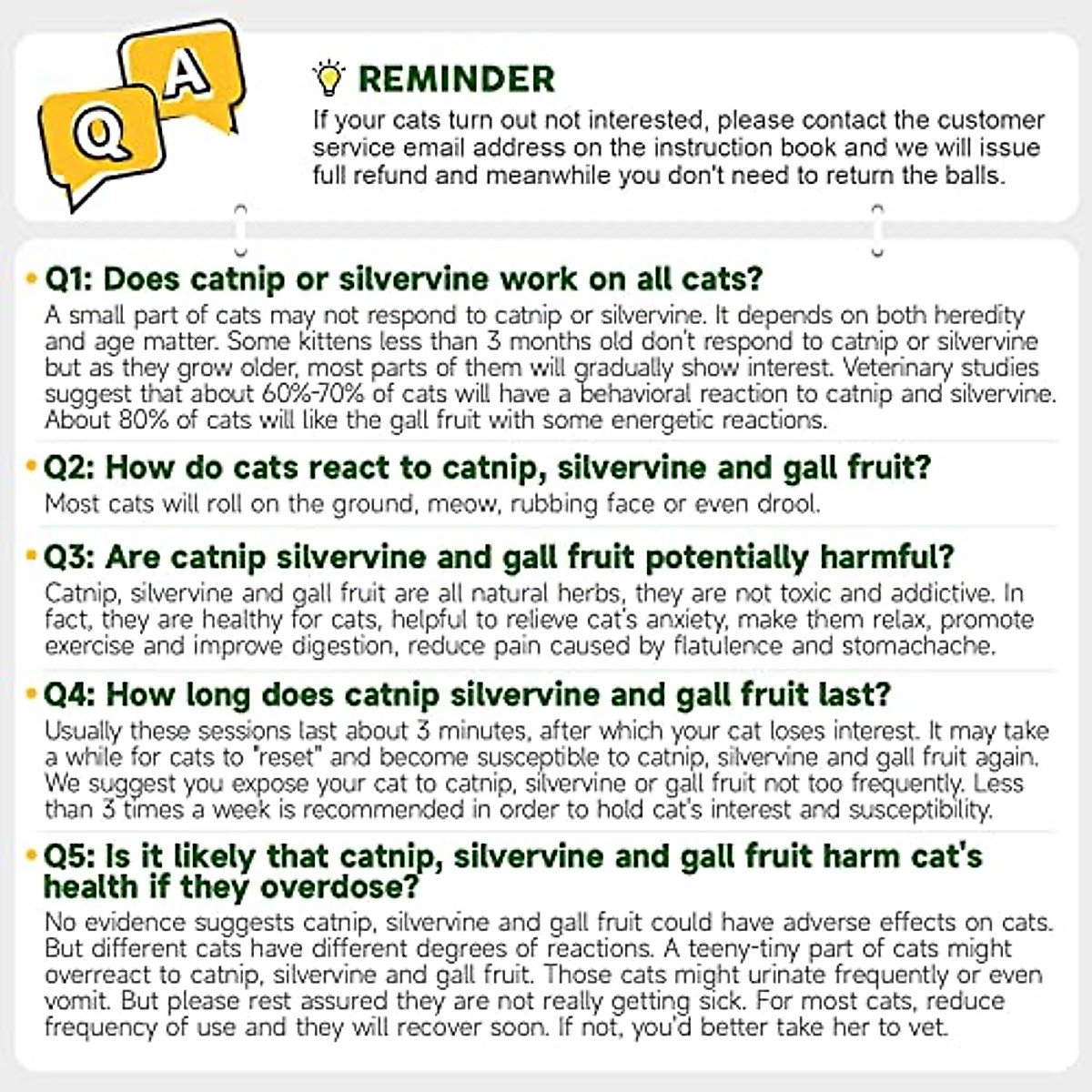 Potaroma 4 Pcs Catnip Toys, Silvervine Balls, Extra Cat Energy Ball, Edible Cats Lick Toys, Healthy Kitten Chew, Teeth Cleaning Dental Cat Balls, Cat Wall Treats, More Concentrated Flavors