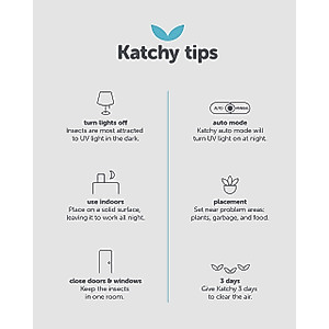 Katchy Indoor Fly Trap - Catcher & Killer for Mosquito, Gnat, Moth, Fruit Flies - Non-Zapper Traps for Buzz-Free Home (8-Pack Glue Boards for Duo Model, White)