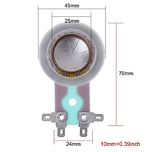 CCeCCe 2 Pack 25.4MM Diaphragm Replacement Tweeter Voice Coil Speaker Horn DIY Repair Component Parts for Mackie SRM450 V3 Yamaha JAY68625 PRV Audio RPDT175PH Foster Fostex N30 Etc.