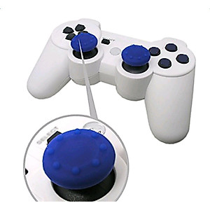 10 x Analog Controller Thumb Stick Grip Thumbstick Joystick Cap Cover for PS4 PS3 for Xbox 360 Xbox One (Blue)